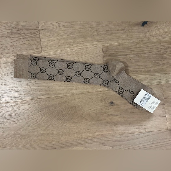 Gucci | Accessories | Gucci Lam Gg Socks Beige | Poshmark